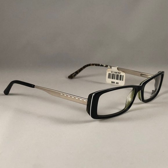 Tempo | Accessories | Tempo Ctp 51 Si Eyeglass Frames Flex Spring Black Green Silver 5316140 New ...